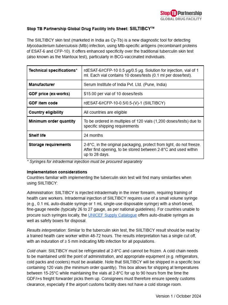 Siiltibcy GDF Info Sheet | PDF | Medical Specialties | Clinical Medicine