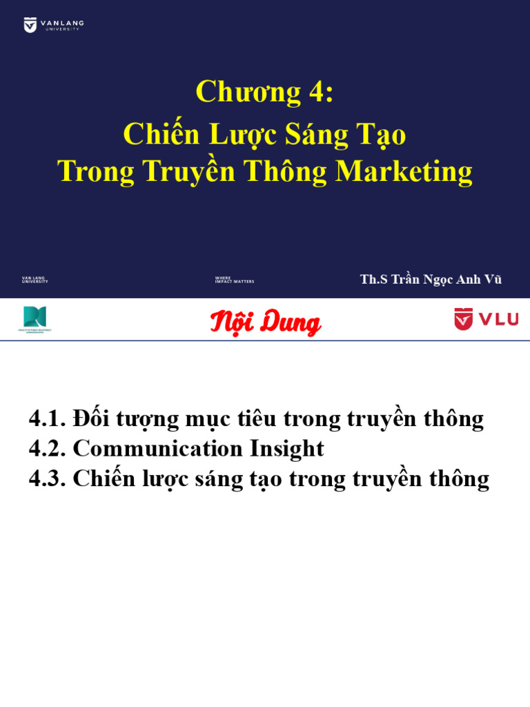 Chuong 4-Chien Luoc Sang Tao Trong Truyen Thong Marketing | PDF