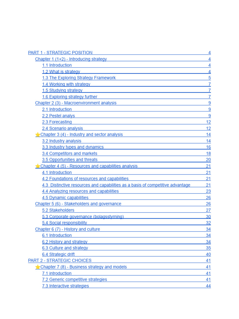 Comprehensive Strategy Framework Guide | PDF | Strategic Management ...