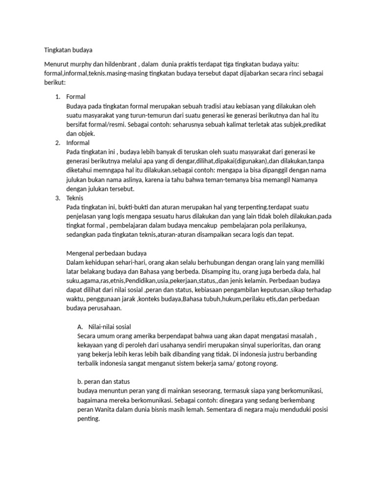 Tingkatan Budaya Punya Bhisma | PDF