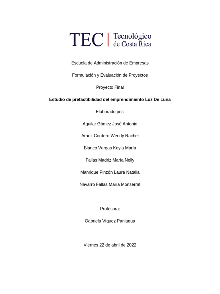 Proyecto FEP Grupo 3 | PDF | Producto (Negocio) | Business