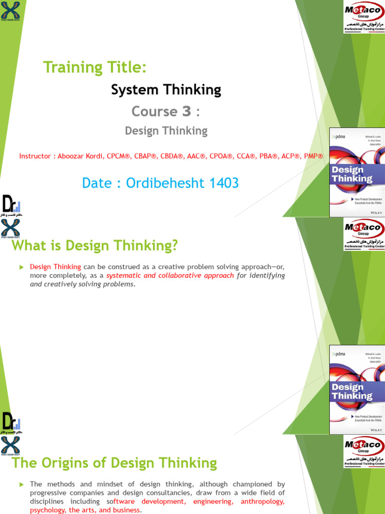 System Thinking Course 3 | PDF | Design Thinking | Thought