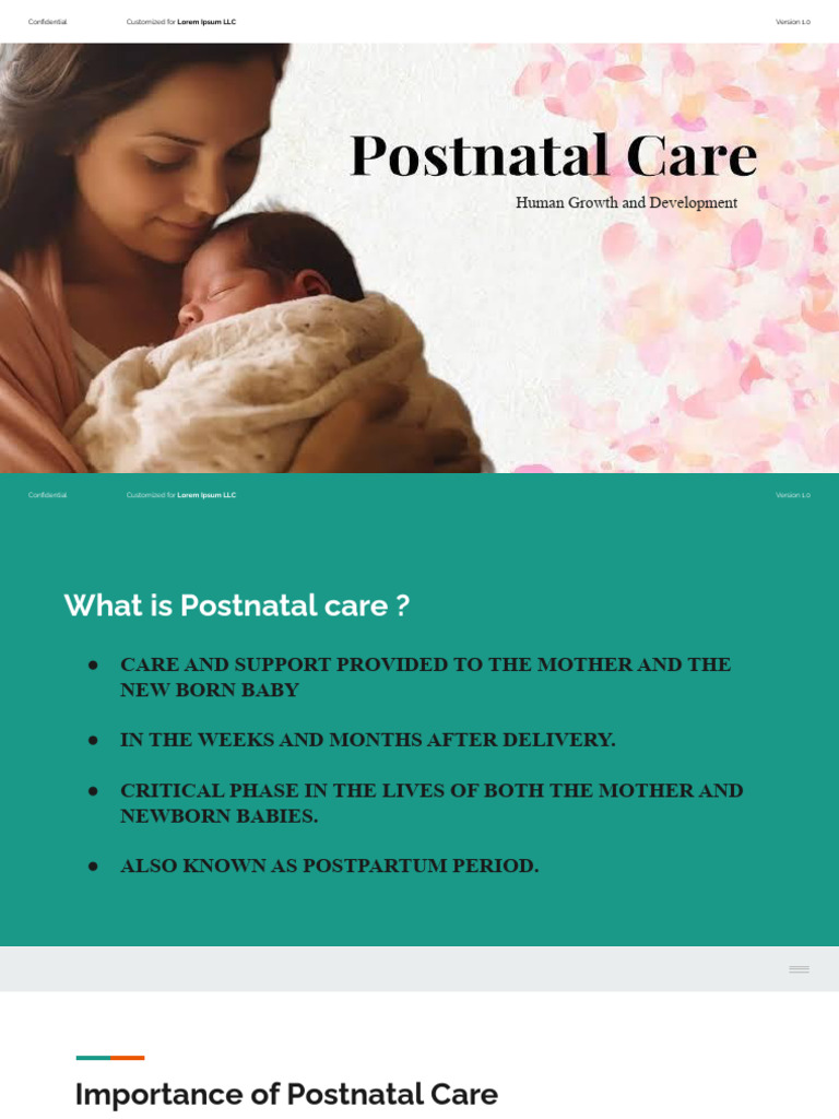Importance of Postnatal Care Explained | PDF | Postpartum Period | Infants