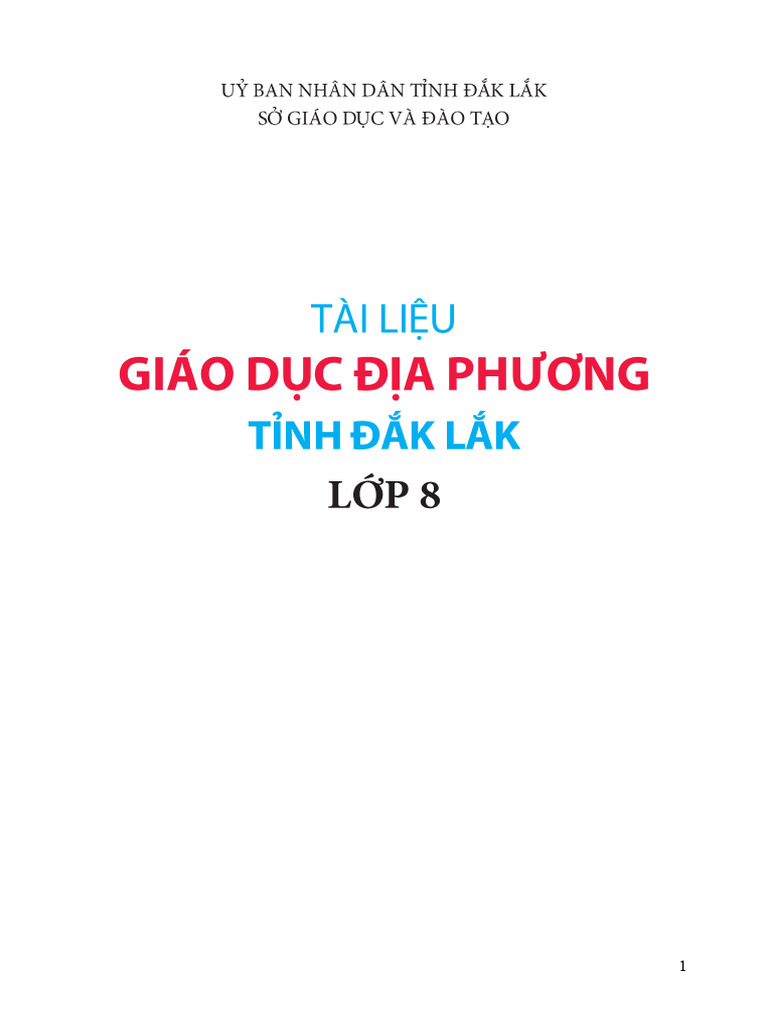 Tai Lieu Giao Duc Dia Phuong Dak Lak Lop 8 | PDF