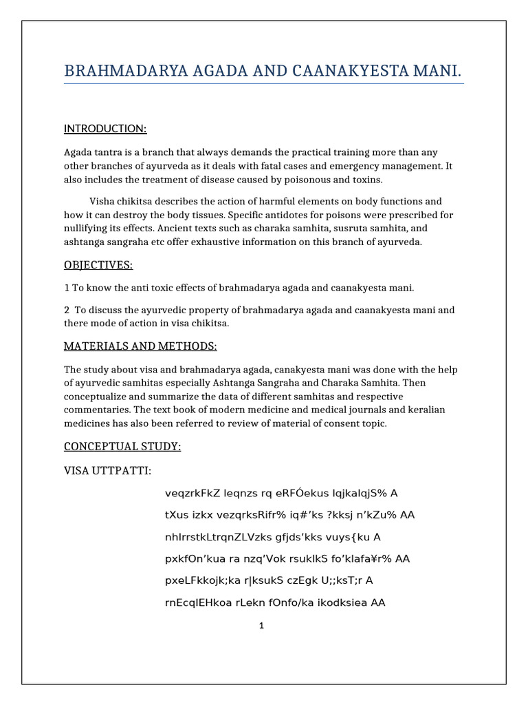 Agada Compilation. | PDF | Ayurveda