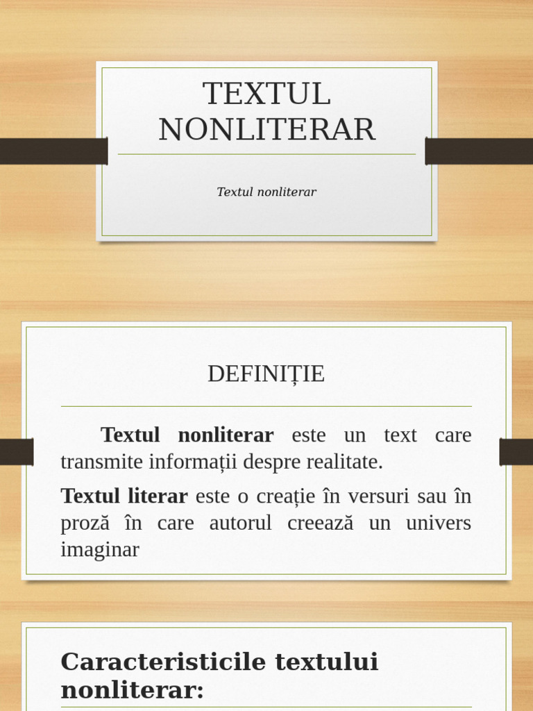 1 Textul Nonliterar | PDF