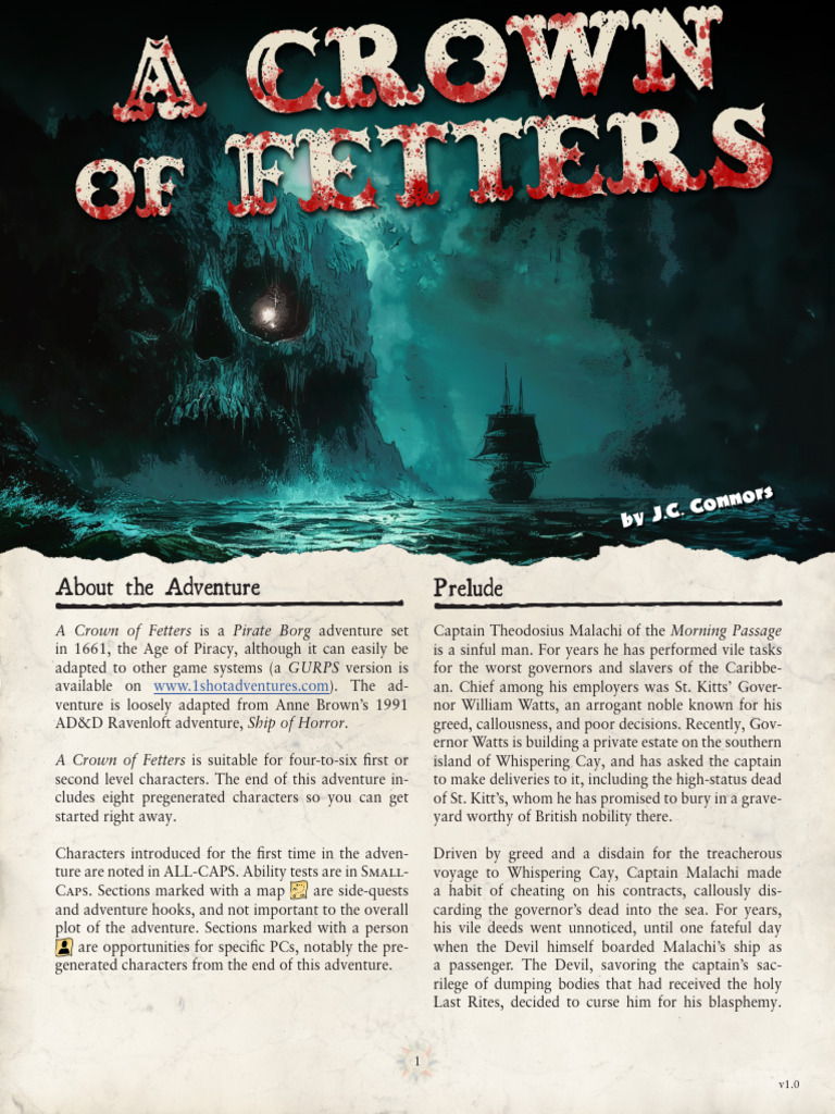 Crown of Fetters Pirate Borg | PDF