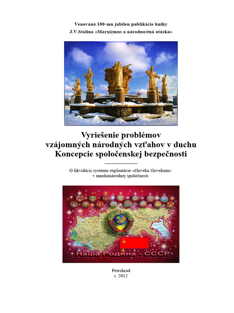 KSB - Vyriešenie Problémov Vzájomných Národných Vzťahov Podľa KSB | PDF