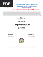 Compiler Design Lab Manual | PDF | Parsing | Compiler