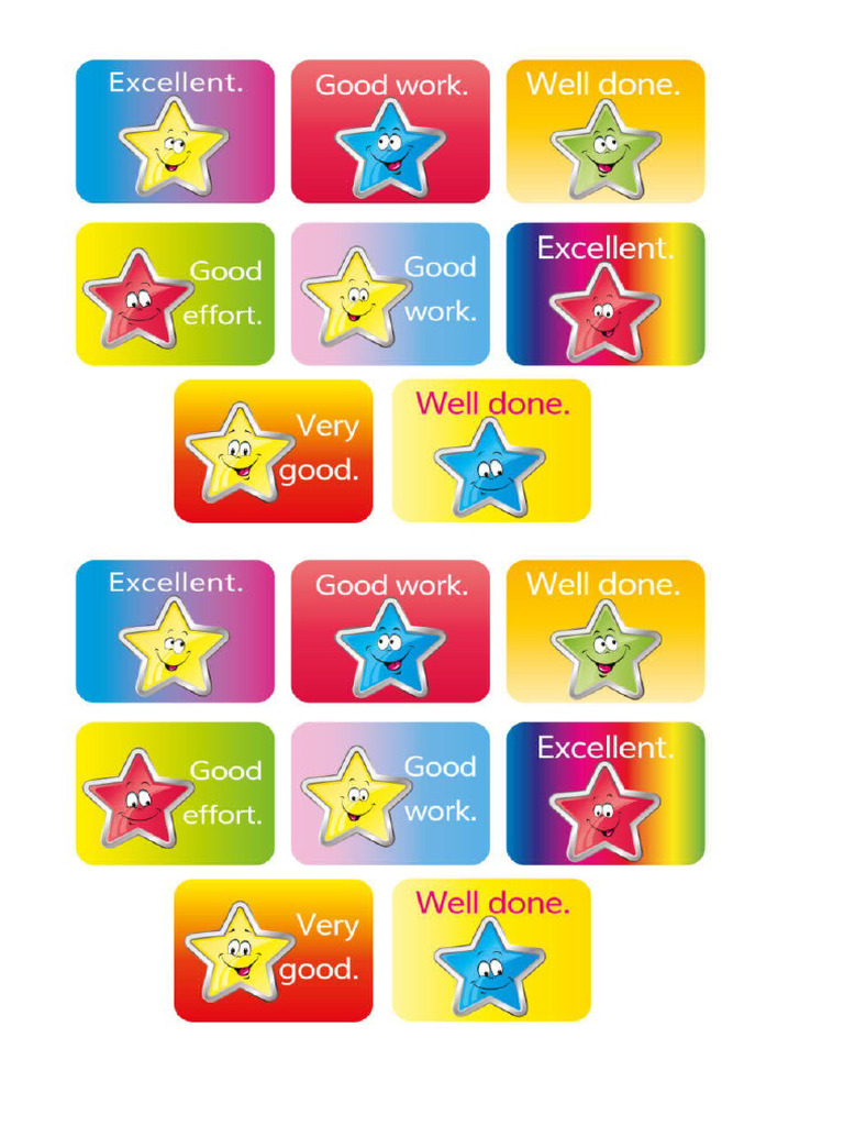 Good Job Stars | PDF