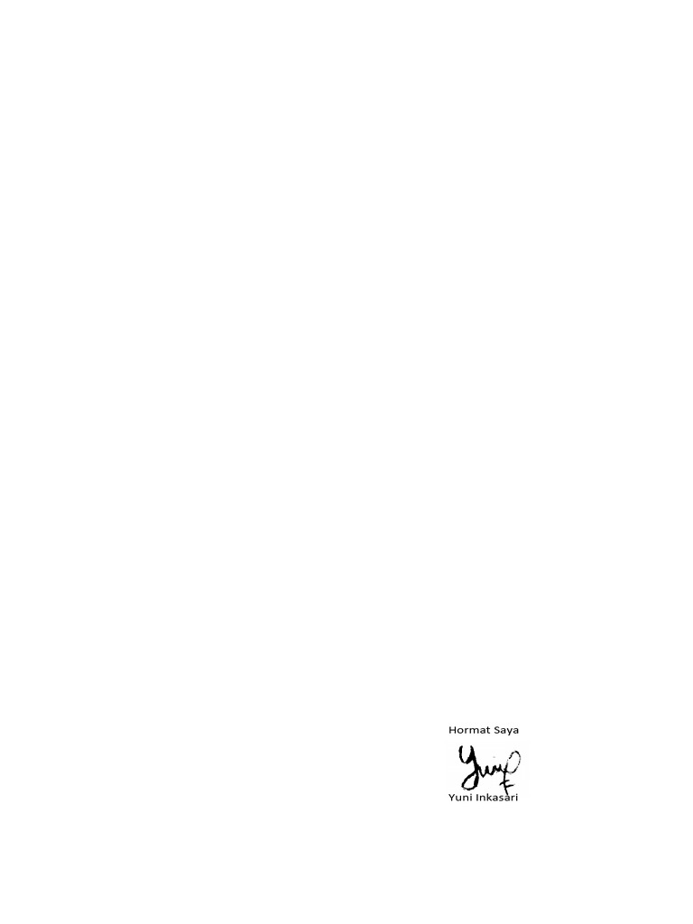 Lamaran Pekerjaan Yuni Inkasari | PDF
