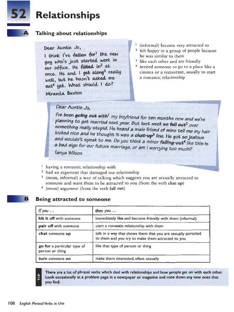 Phrasal Verbs - Relationships | PDF