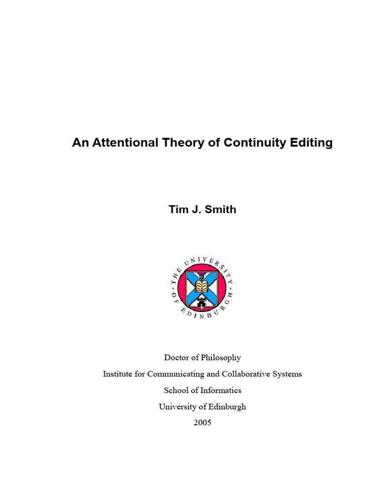 An Attentional Theory of Continuity Editing MTC | PDF | Perception | Attention