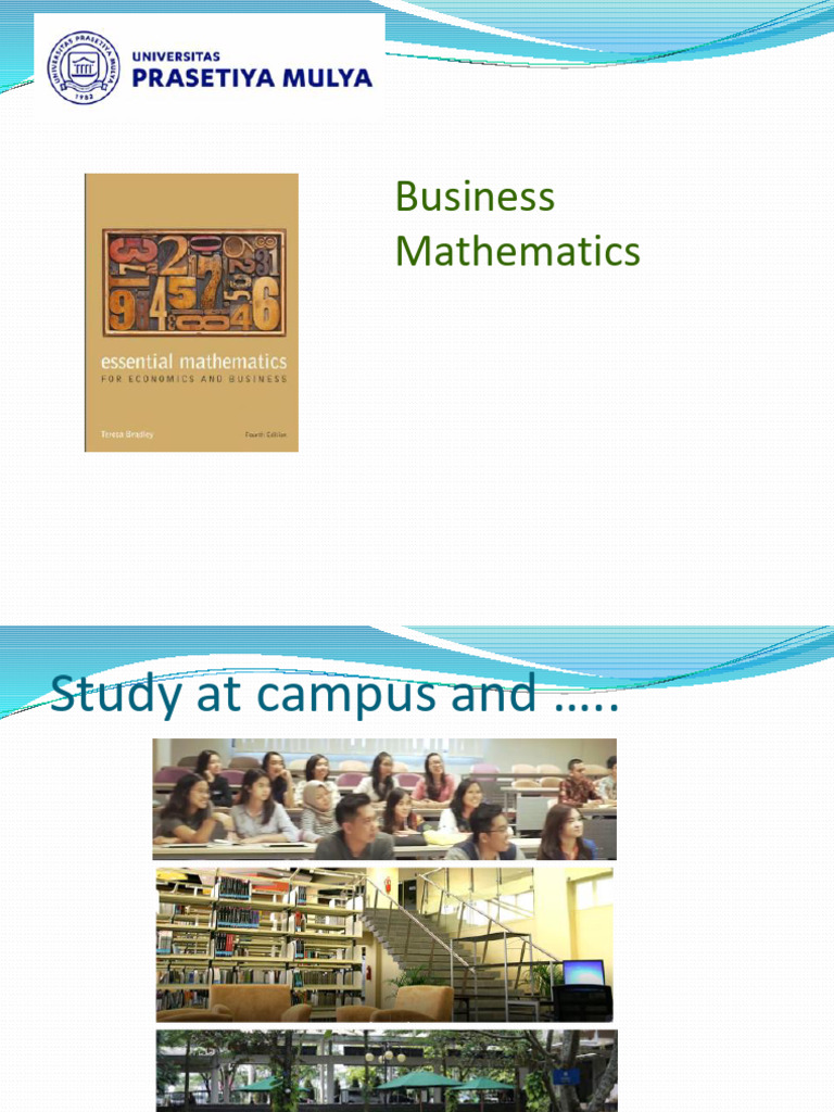 Business Mathematics Course Overview | PDF | Equations | Mathematical ...