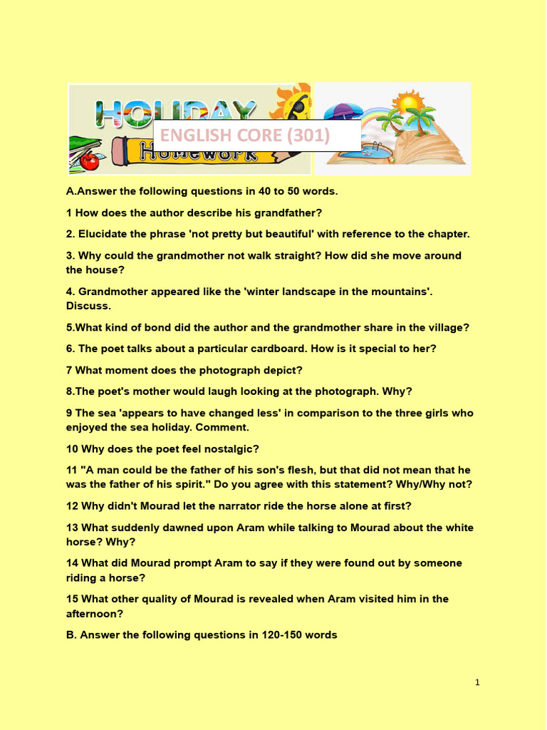 STD XI 2024 - 2025 Summer Vacation HHW | PDF | Mollusca | Leaf