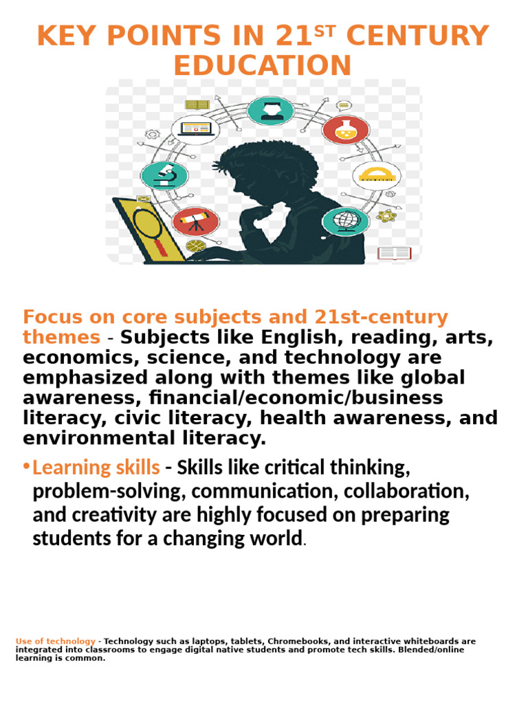 Key Points in 21st Century Education | PDF | Art