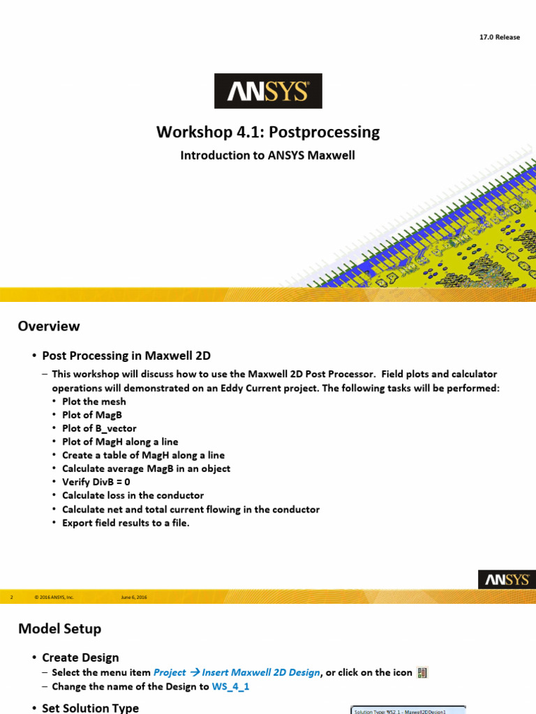 Maxwell-Intro 17.0 WS4.1 Maxwell Postprocessing | PDF | Divergence | Integral