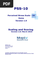PSS-10 Scoring Instructions and Guide | PDF | Psychology ...