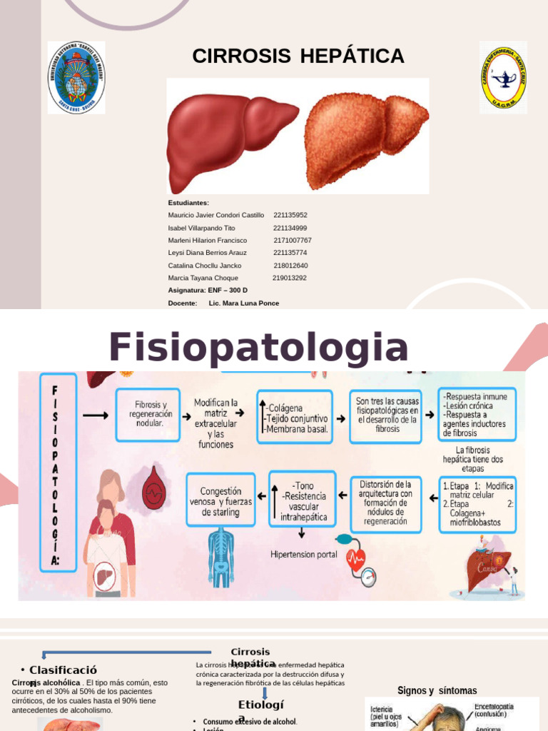 Cirrosis Hepatica Diapo | PDF | Cirrosis | Vitamina