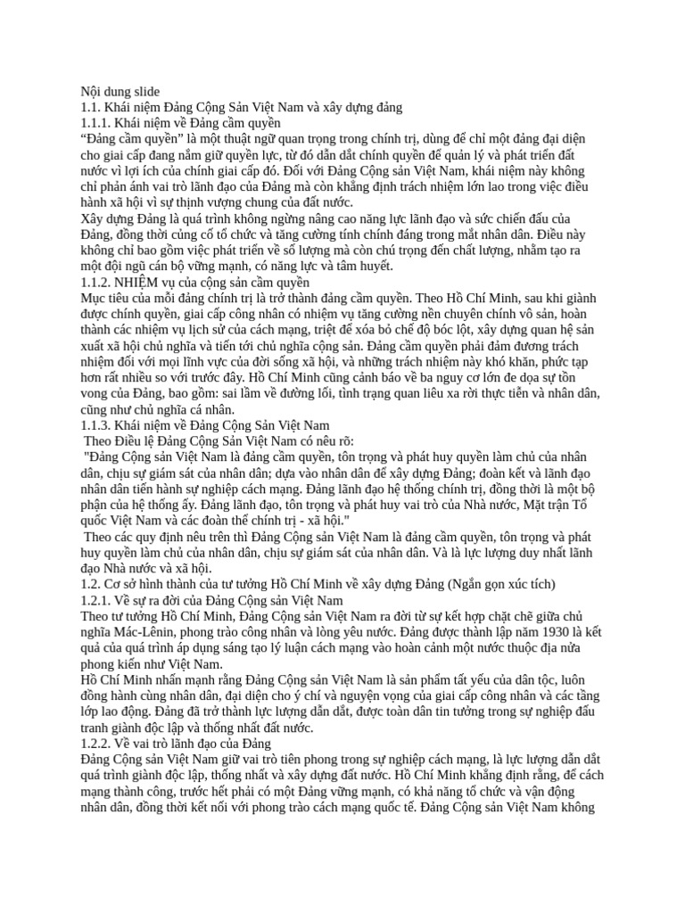 N I Dung Slide TTHCM | PDF