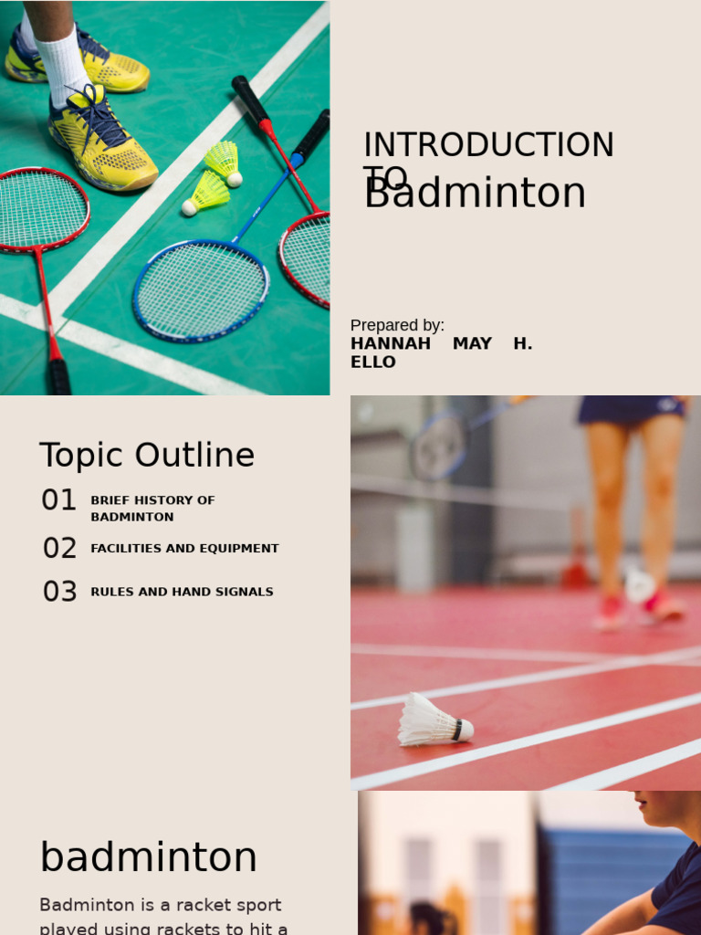Introduction To Badminton 1 | PDF | Sports | Athletic Sports