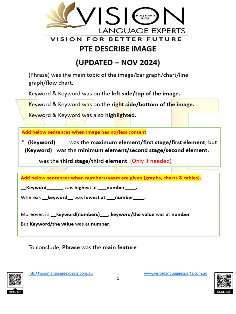 PTE Retell Lecture Template 2024 | PDF