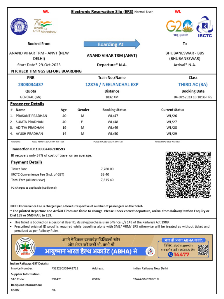 Train Ticket | PDF | Identity Document | Payments