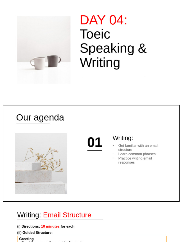 DAY 04 - Toeic Speaking & Writing | PDF | Career & Growth | Computers