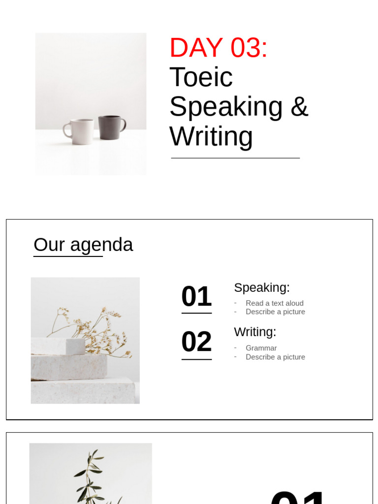 TOEIC Speaking & Writing Training Guide | PDF