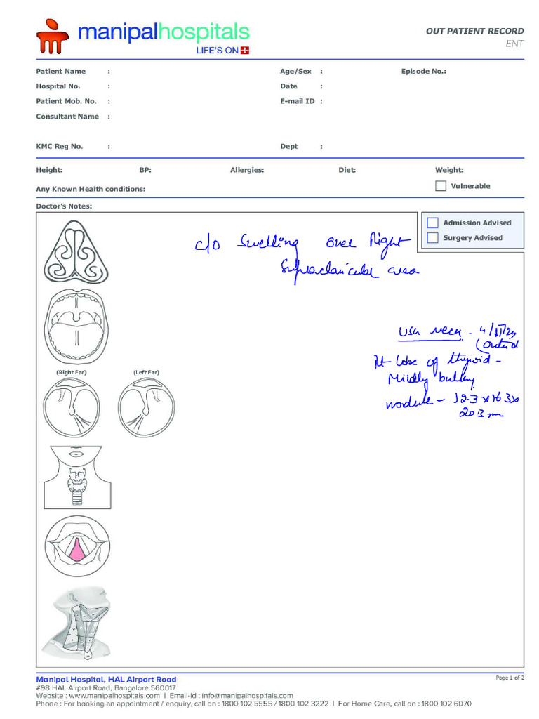 Manipal Prescription | PDF