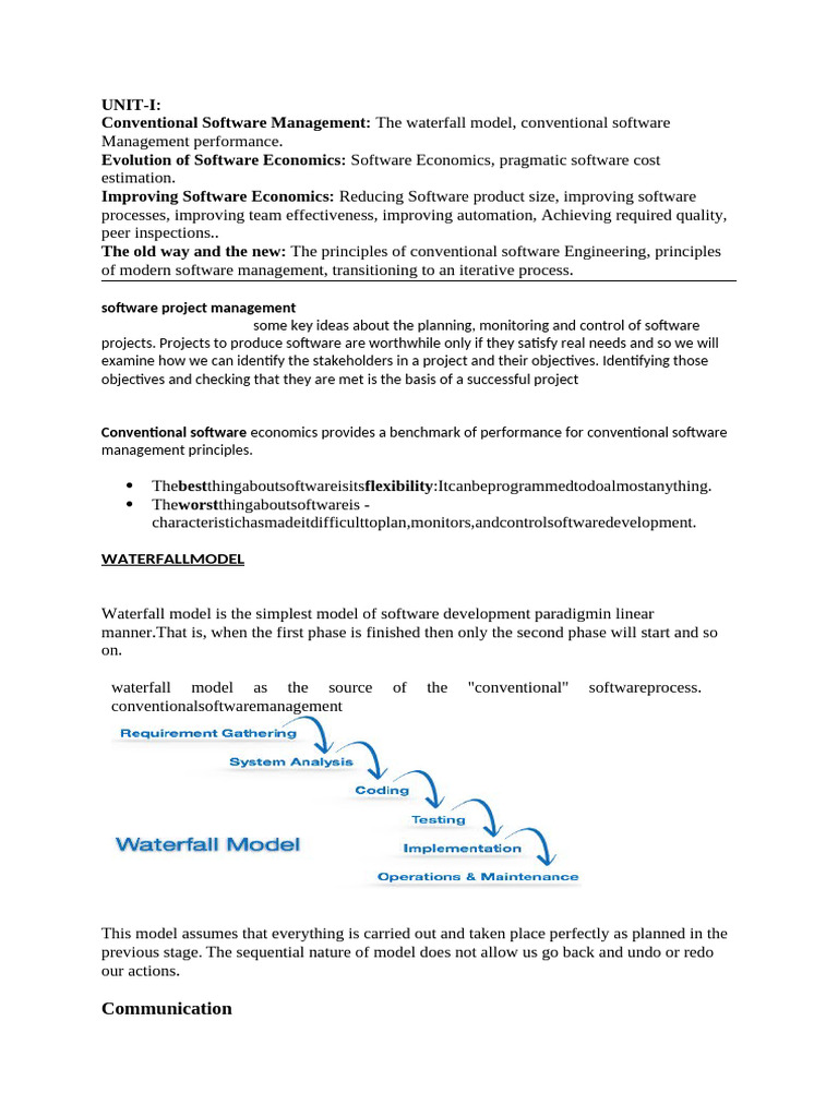 SPM UNIT-1 | PDF | Software | System
