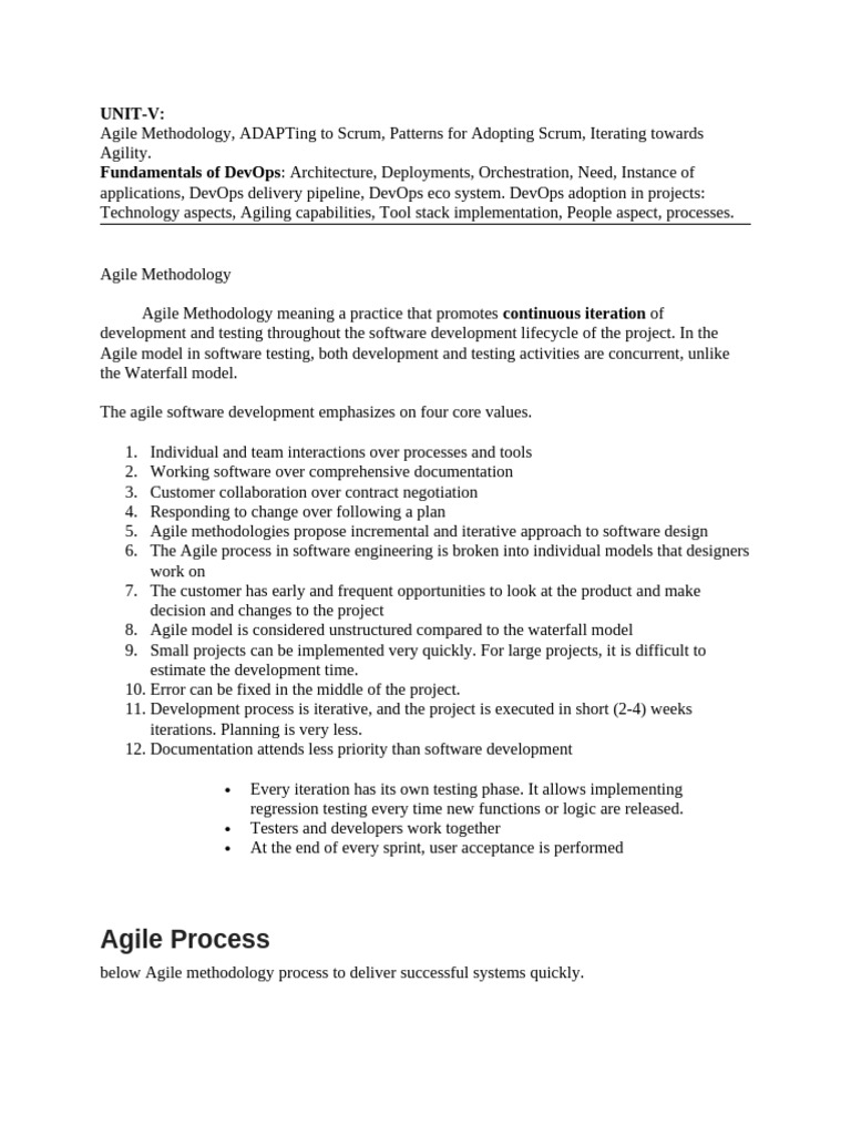 SPM UNIT-5 | PDF | Scrum (Software Development) | Agile Software Development