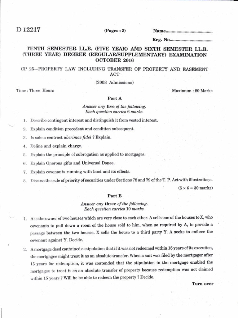 Property Law | PDF | Private Law | Consent