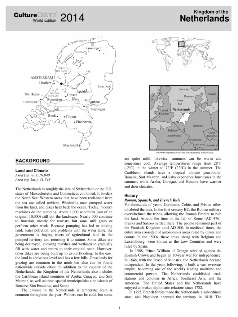 Netherlands 2014 | PDF | Kingdom Of The Netherlands | Netherlands
