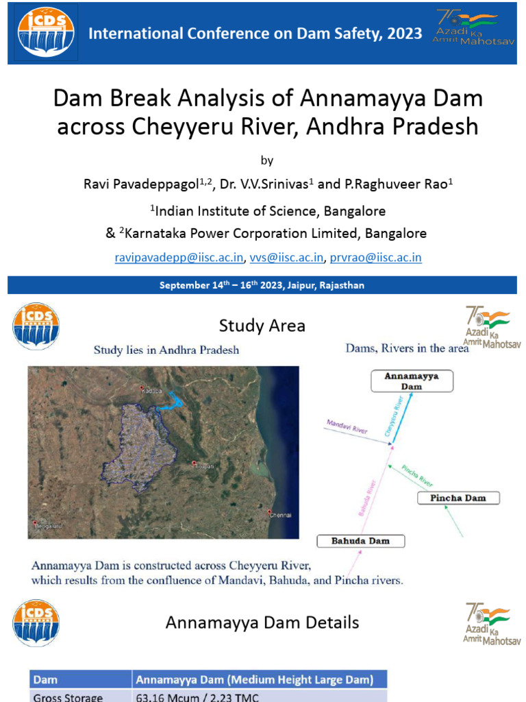 Dam Break Analysis of Annamayya Dam | PDF | Flood | Dam