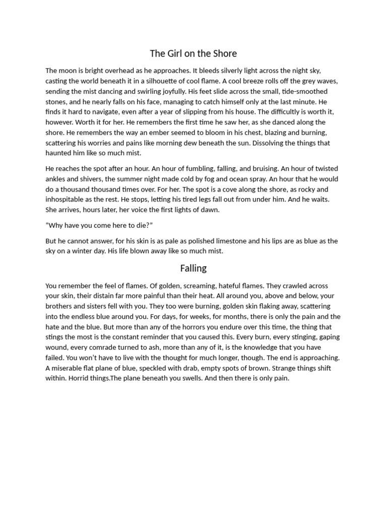 The Girl on the Shore: A Haunting Tale | PDF