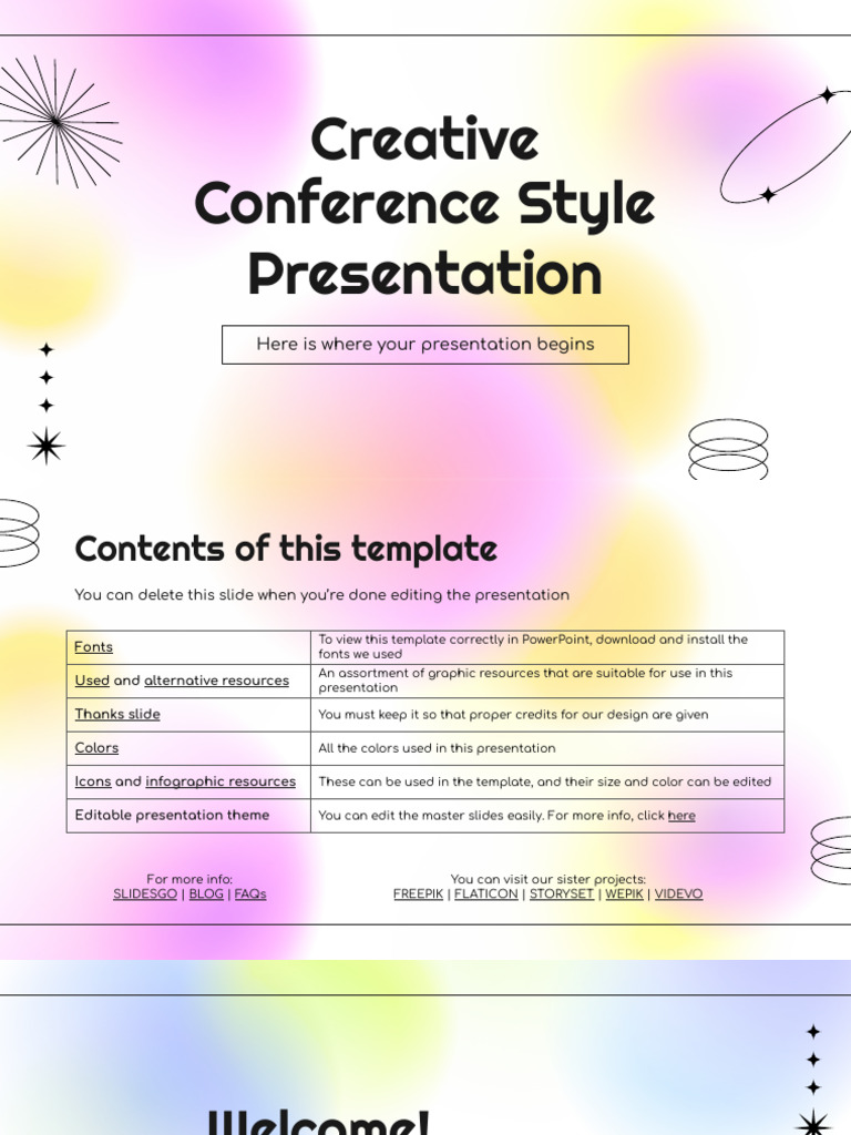 Creative Conference Style Presentation | PDF | Planets | Solar System