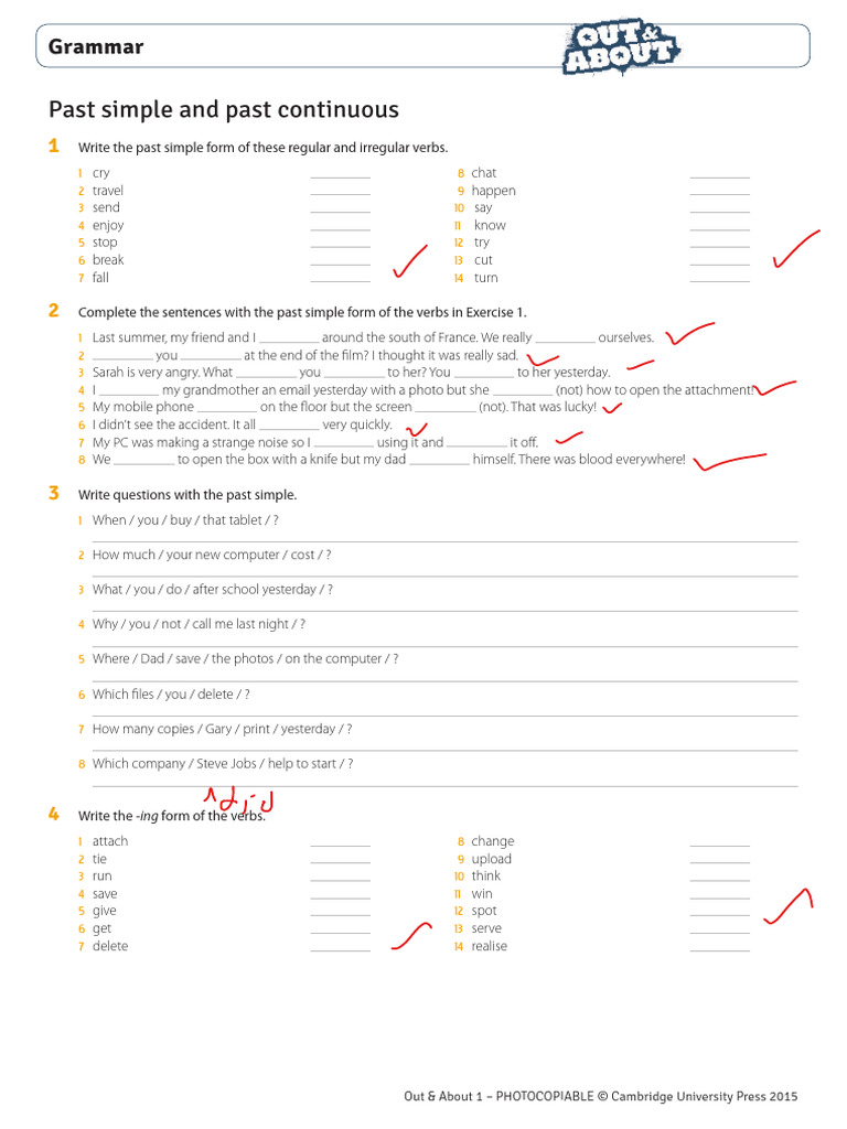 OA1 Grammar Worksheets Final (2) - Pages 1 | PDF