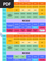 Horario Primer Grado Ts | PDF