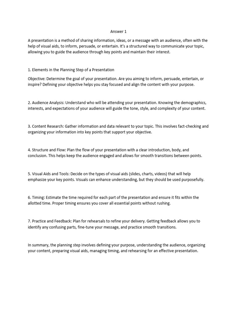 Help of Visual Aids, To Inform, Persuade, or Entertain. It's A ...