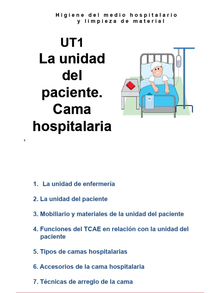 UT1. La Unidad Del Paciente | PDF | Enfermería | Higiene