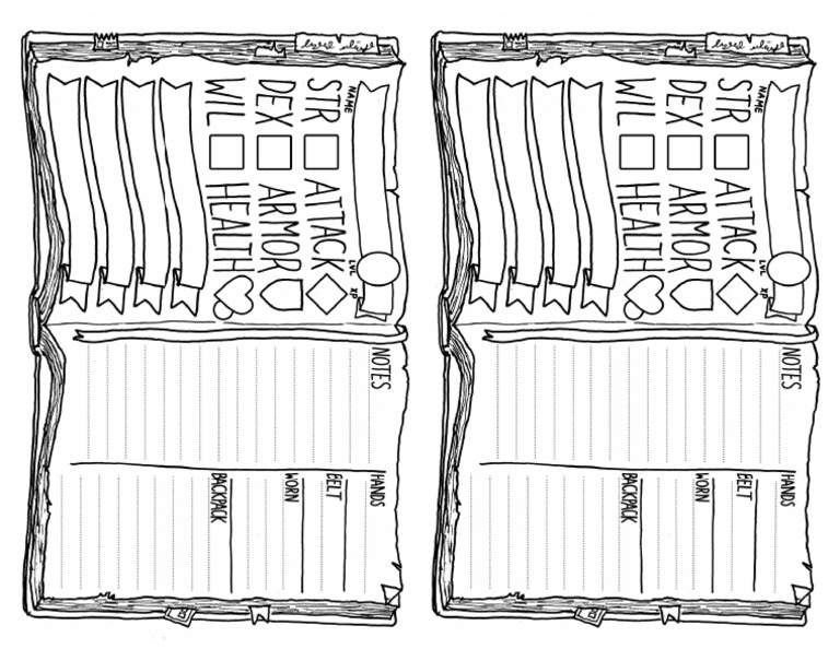 Maze Rats Character Sheets | PDF