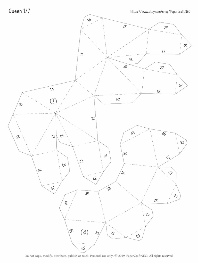 Queen Template by Papercraftneo | PDF