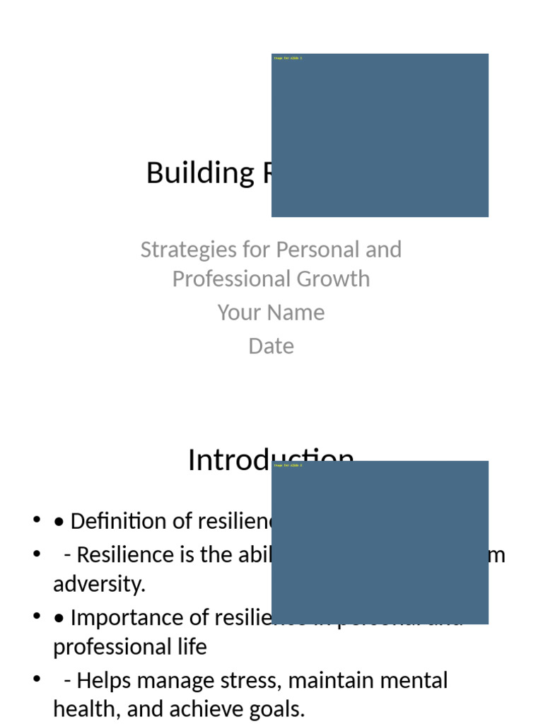 Building Resilience Presentation With Images | PDF | Psychological ...
