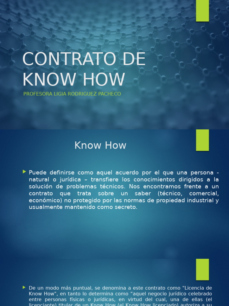 CONTRATO DE KNOW HOW Costa Rica | PDF | Franquiciamiento | Business
