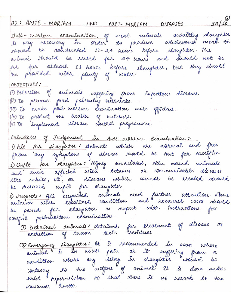 Anti Mortem and Post Mortem | PDF