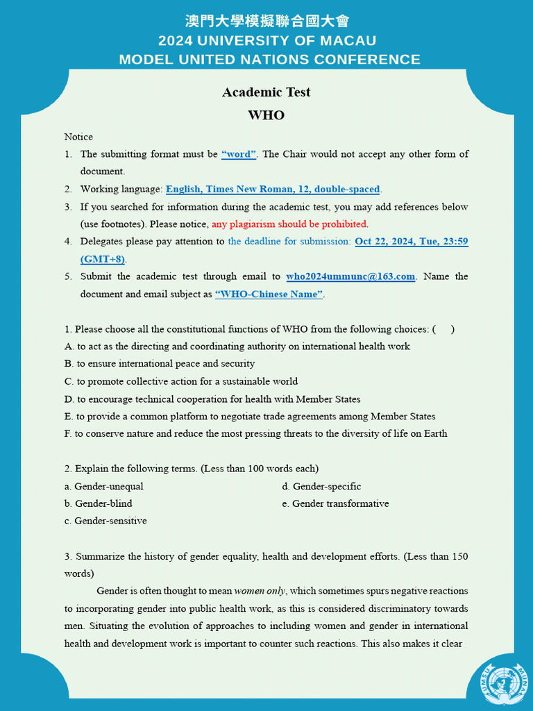 English Committee Academic Test | PDF | Human Rights | Identity Politics