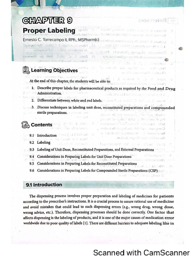 Chapter 9 - Proper Labeling | PDF