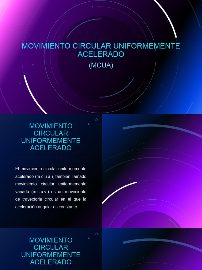 MCUA | PDF | Aceleración | Velocidad