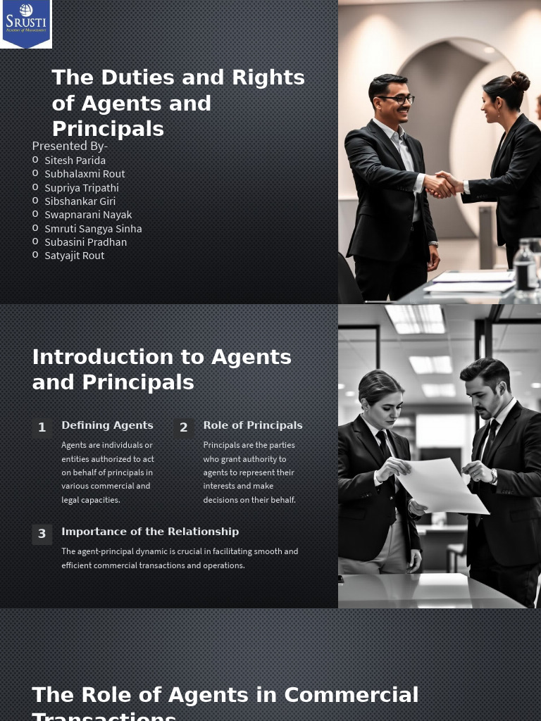 Agent-Principal Duties & Rights | PDF | Conflict Of Interest | Business
